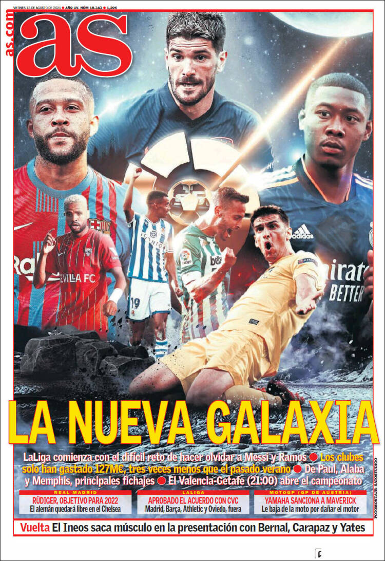 Portada de AS Hoy, edición impresa periódico