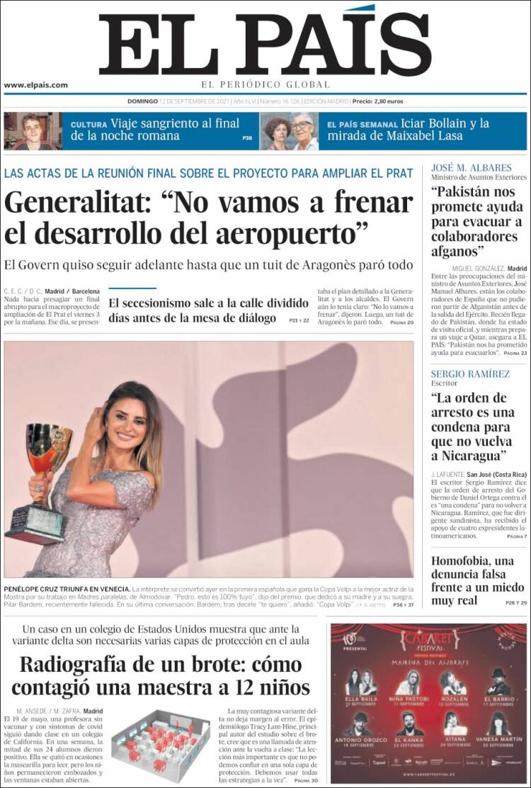 Portada de ABC Hoy, edición impresa periódico