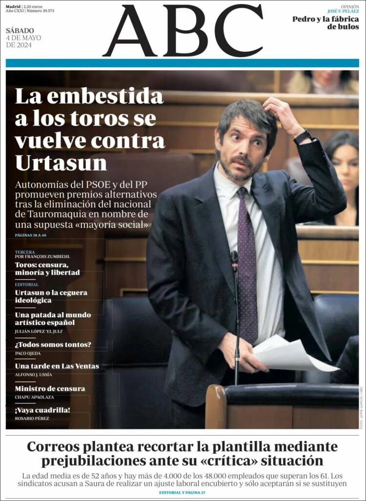 Portada de EL MUNDO Hoy, edición impresa periódico