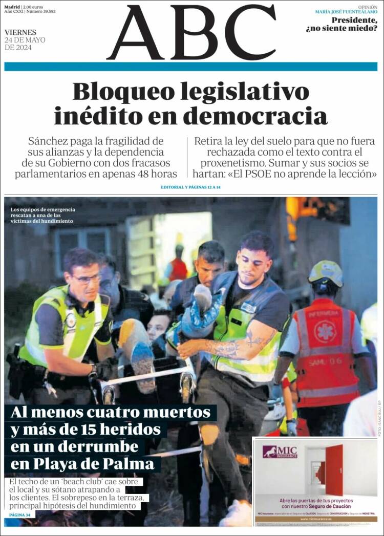 Portada de EL MUNDO Hoy, edición impresa periódico