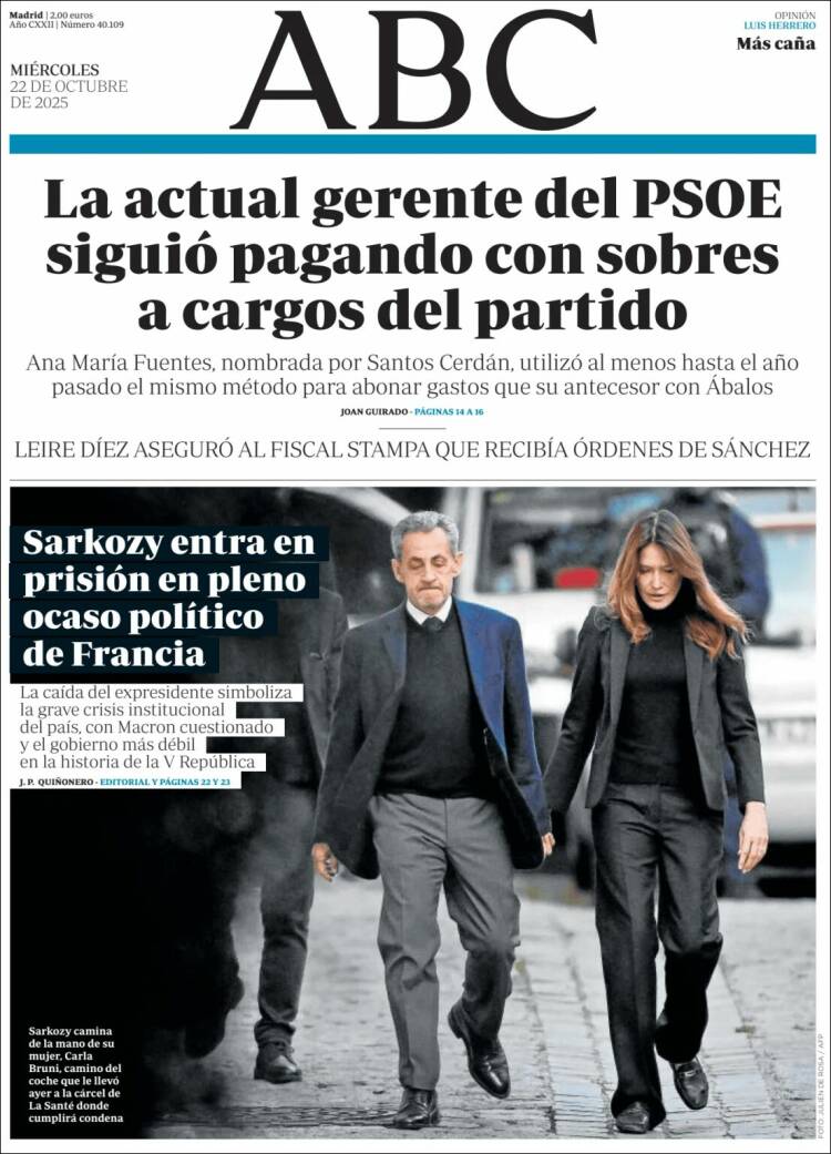 Portada de ABC Hoy, edición impresa periódico